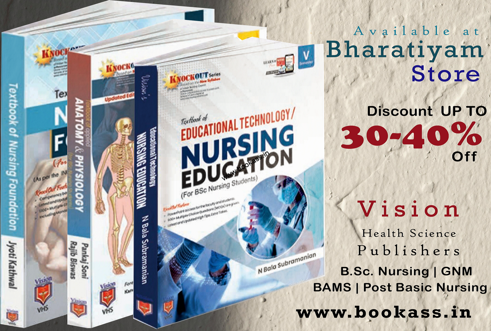 Bharatiyam Store – Buy Medical, Nursing, PU, School Books