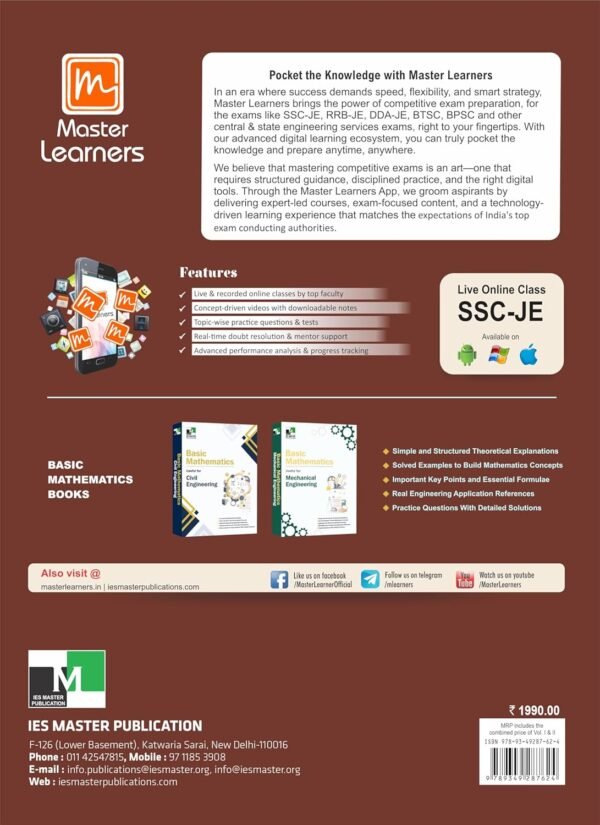 SSC JE 2026 Civil Engineering PYQs Volume 1 & 2 | IES Master ...